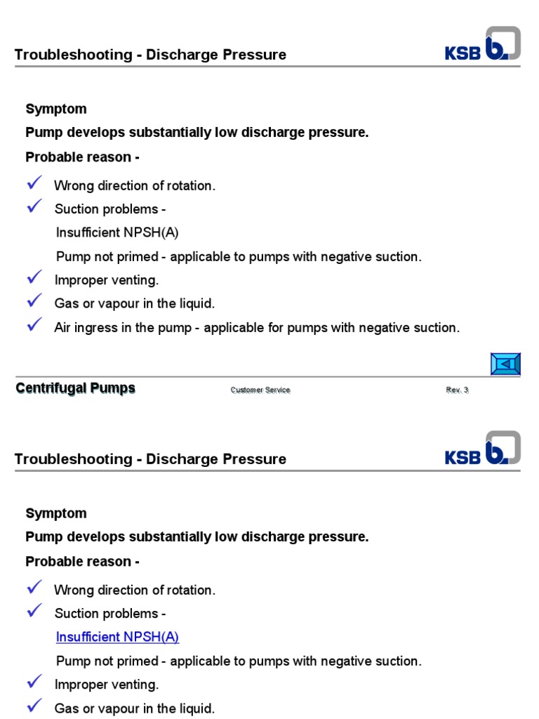 Troubleshooting - Discharge Pressure | PDF | Pump | Liquids