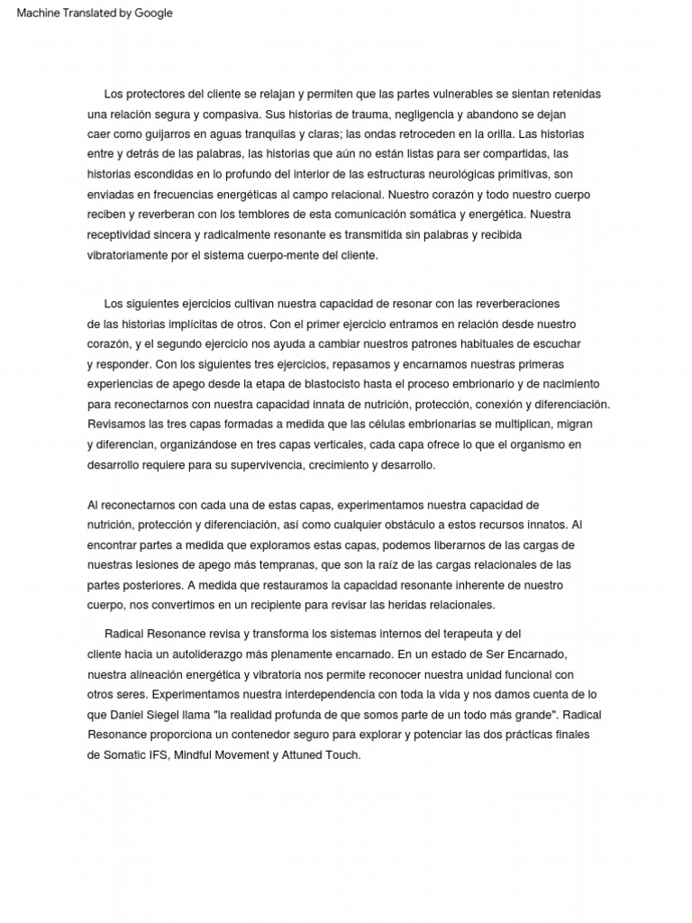 Somatic Internal Family Systems Therapy Awareness, Breath, Resonance ...