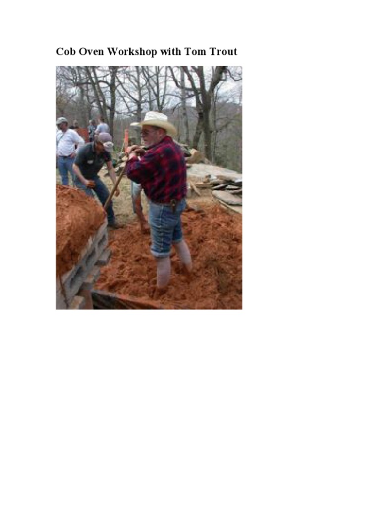 Building A Cob Oven-In Pictures | PDF | Clay | Building Engineering