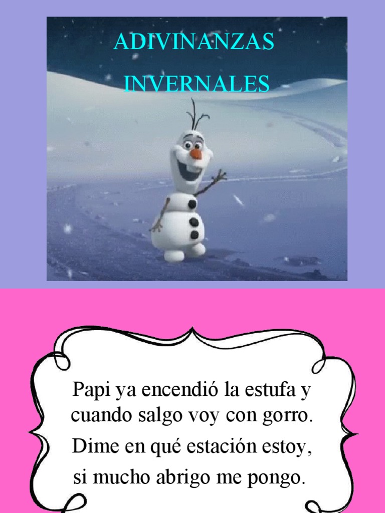 Adivinanzas Invierno | PDF