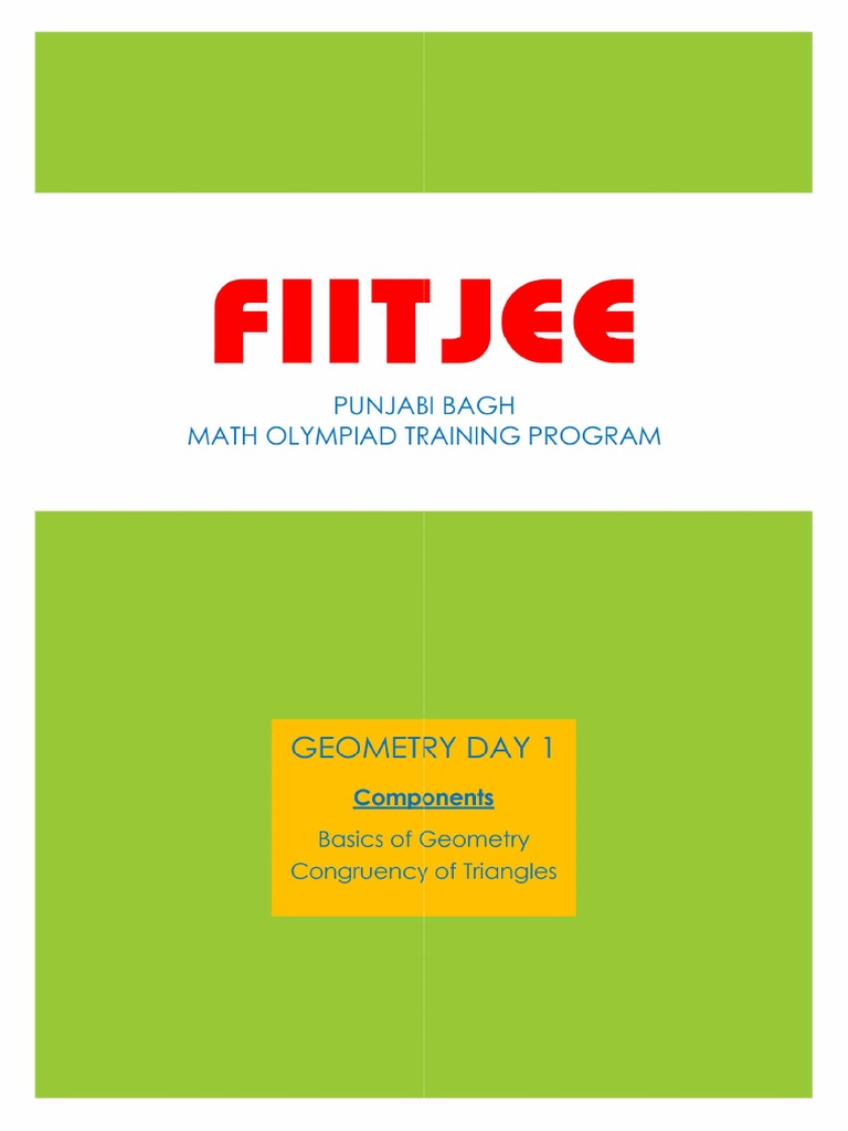 Geometry Day - 1 | PDF