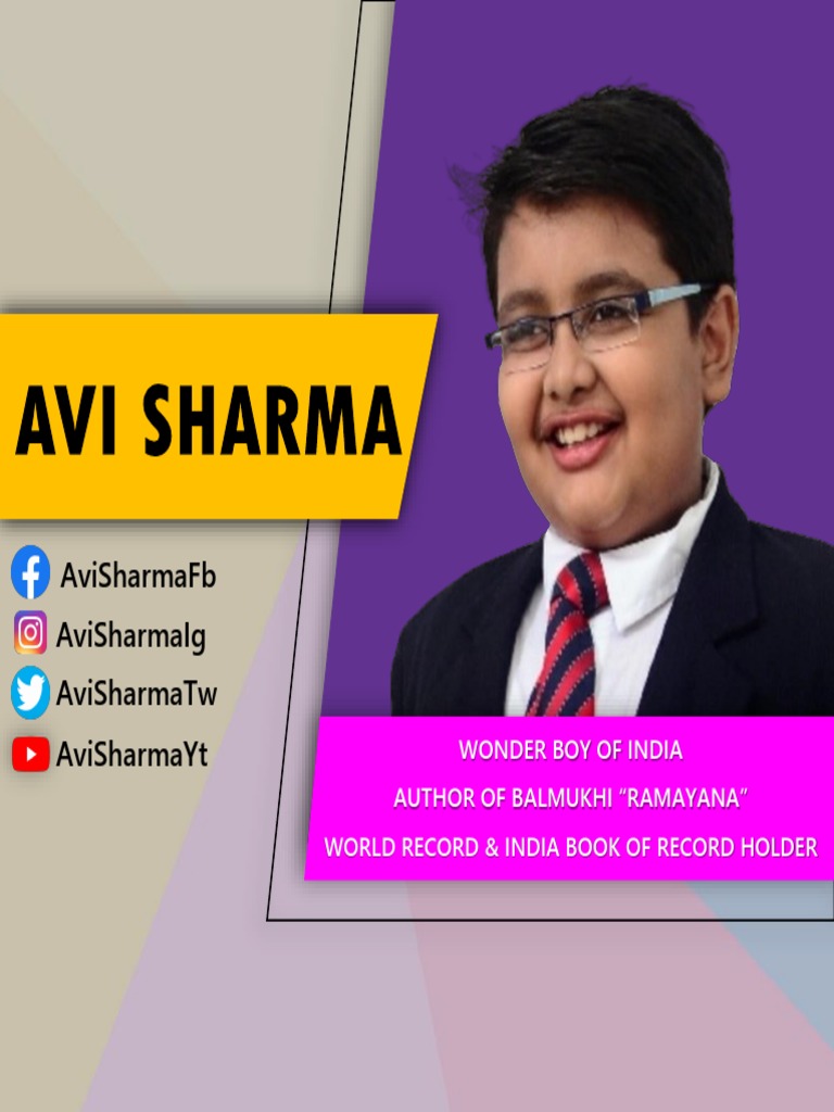 The Wonder Boy of India: A Profile of 12-Year Old Avi Sharma, World ... The Wonder Boy of India: A Profile of 12-Year Old Avi Sharma, World ...