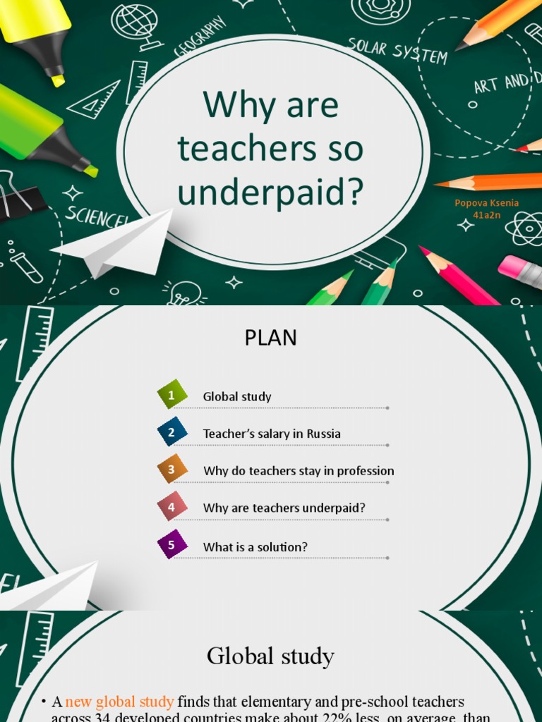 Why Teachers Are Underpaid | PDF | Teachers | Salary