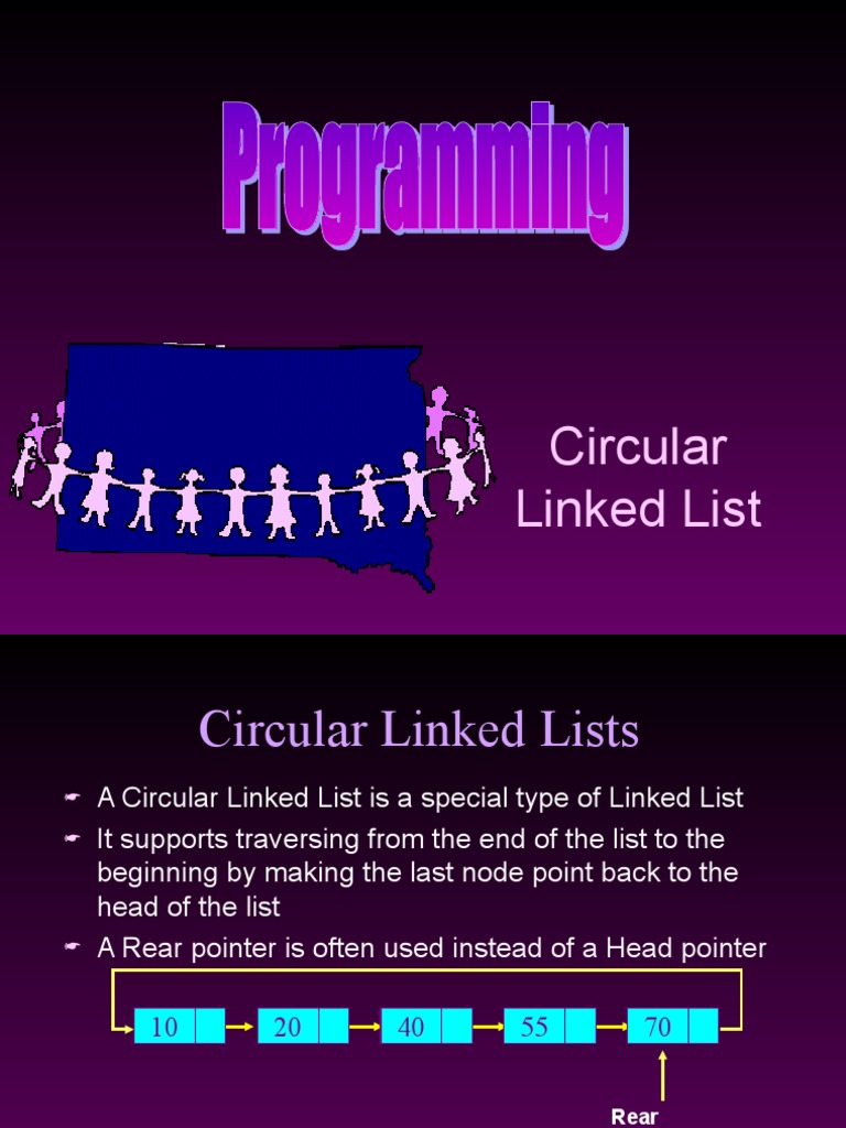 9circular Linked List Pdf Computer Programming Algorithms And 9585