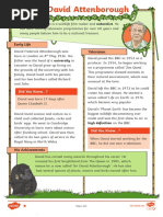 David Attenborough Comprehension Questions | PDF
