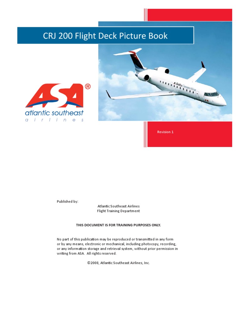 ASA CRJ Flight Deck | PDF | Cockpit | Equipment