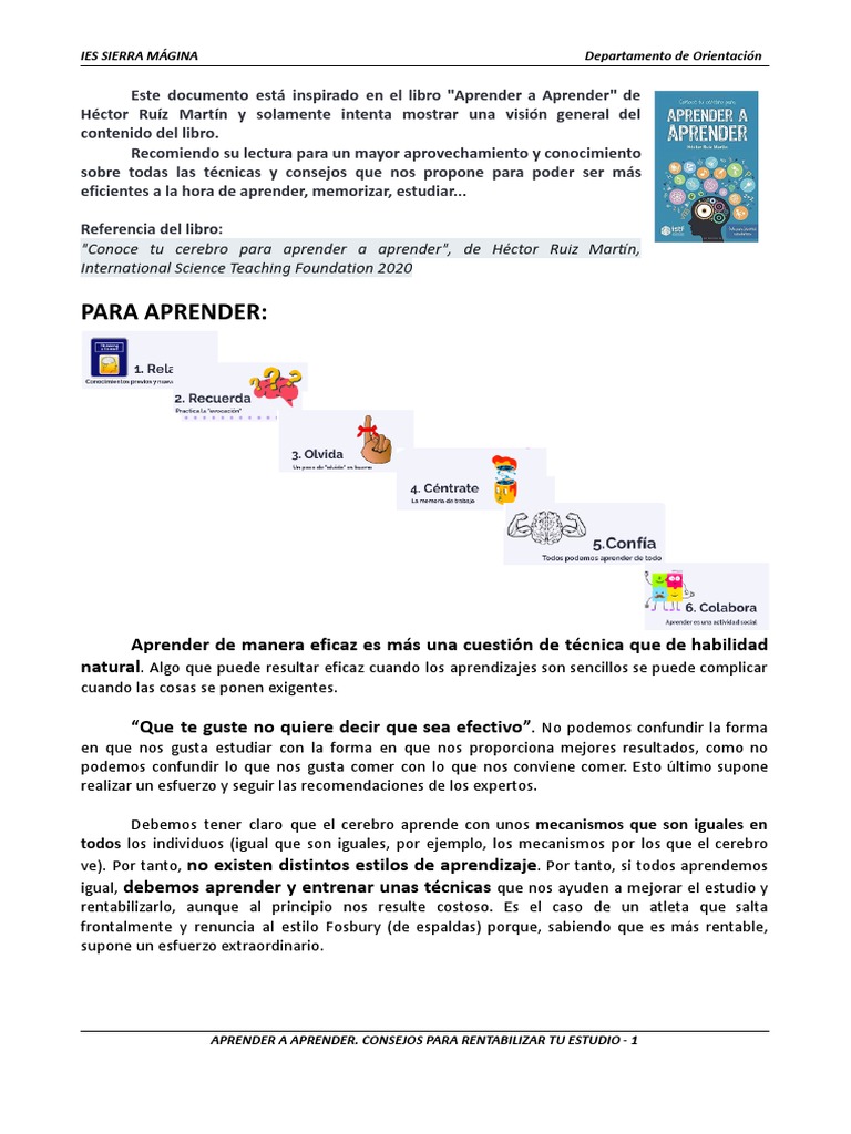 2022-Aprender A Aprender | PDF