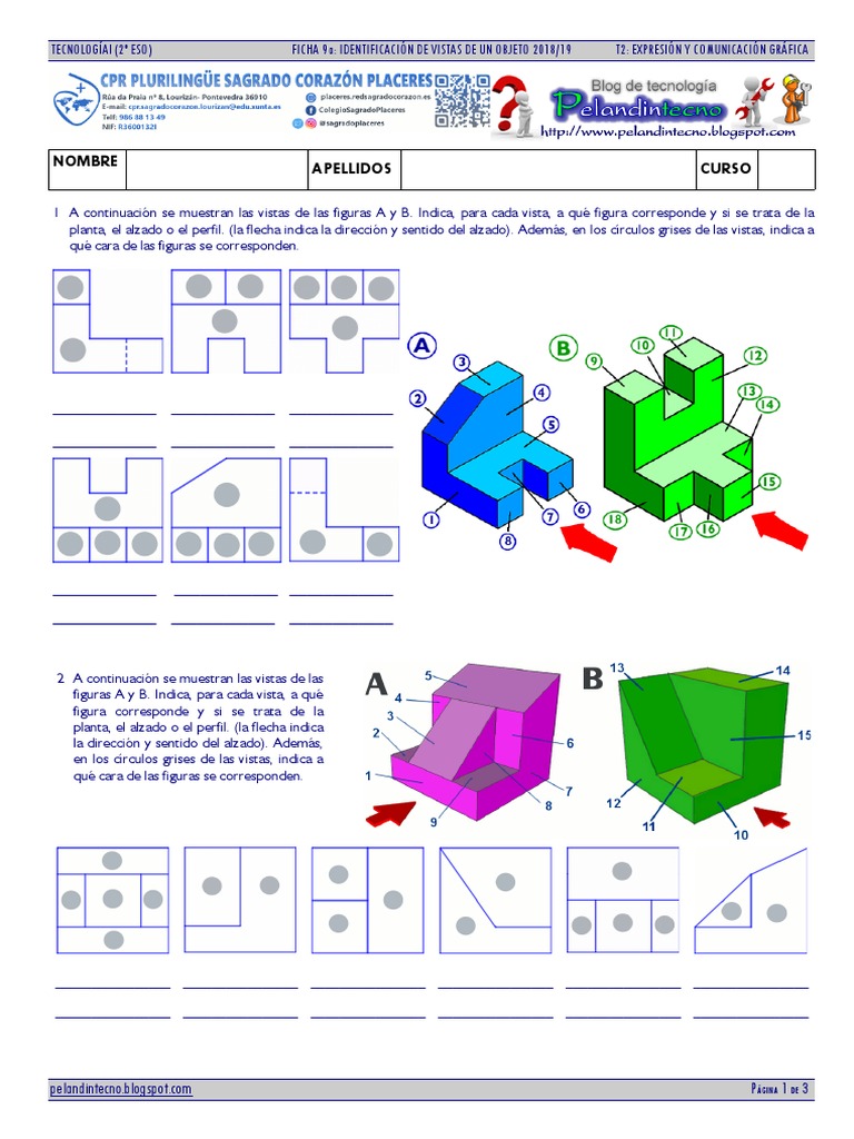 Ejercicios de Vistas para 2º ESO | PDF