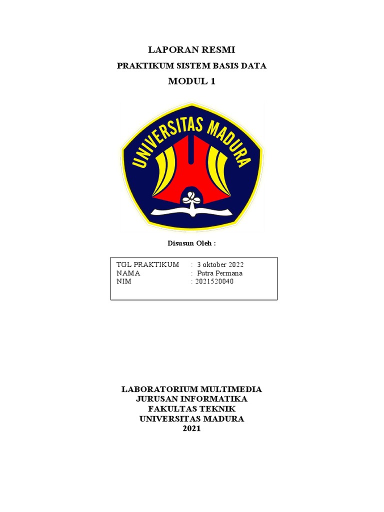 Laporan Resmi Simbada 1 | PDF