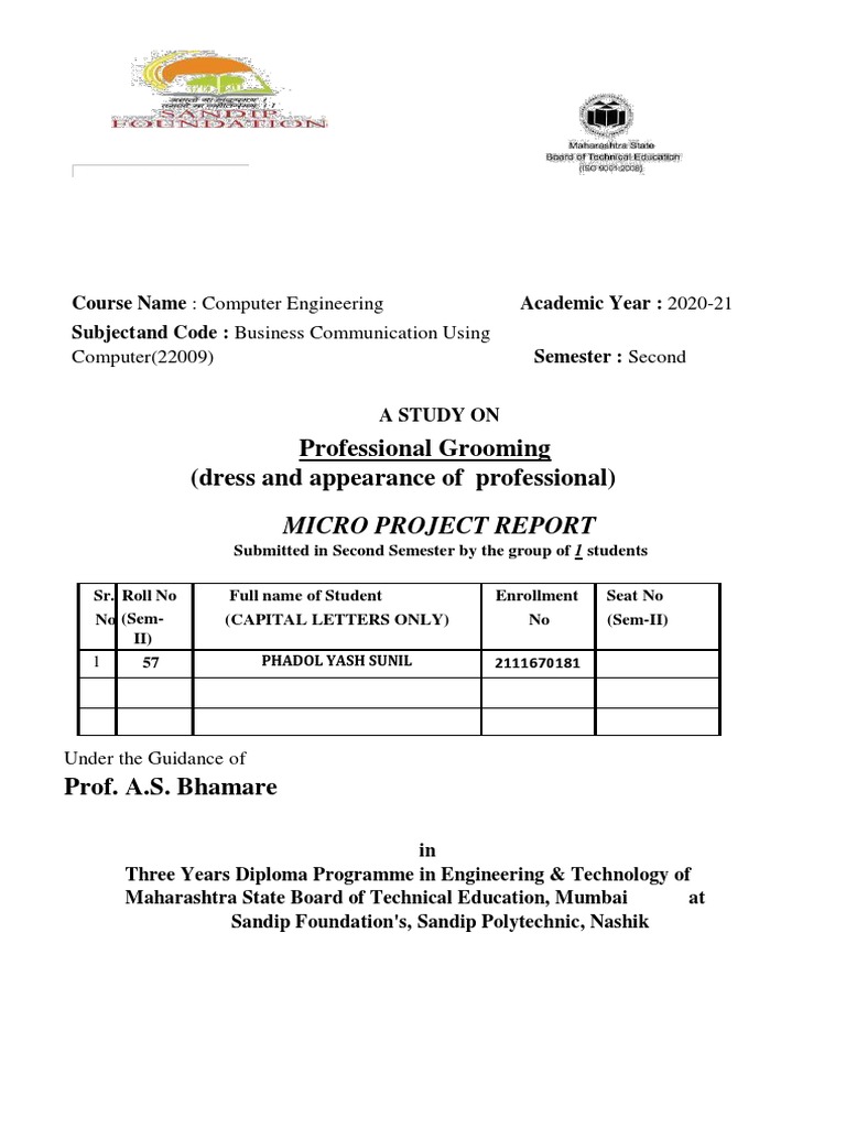 Yash Phadol BCC Micro Project Final | PDF | Idea | Gesture