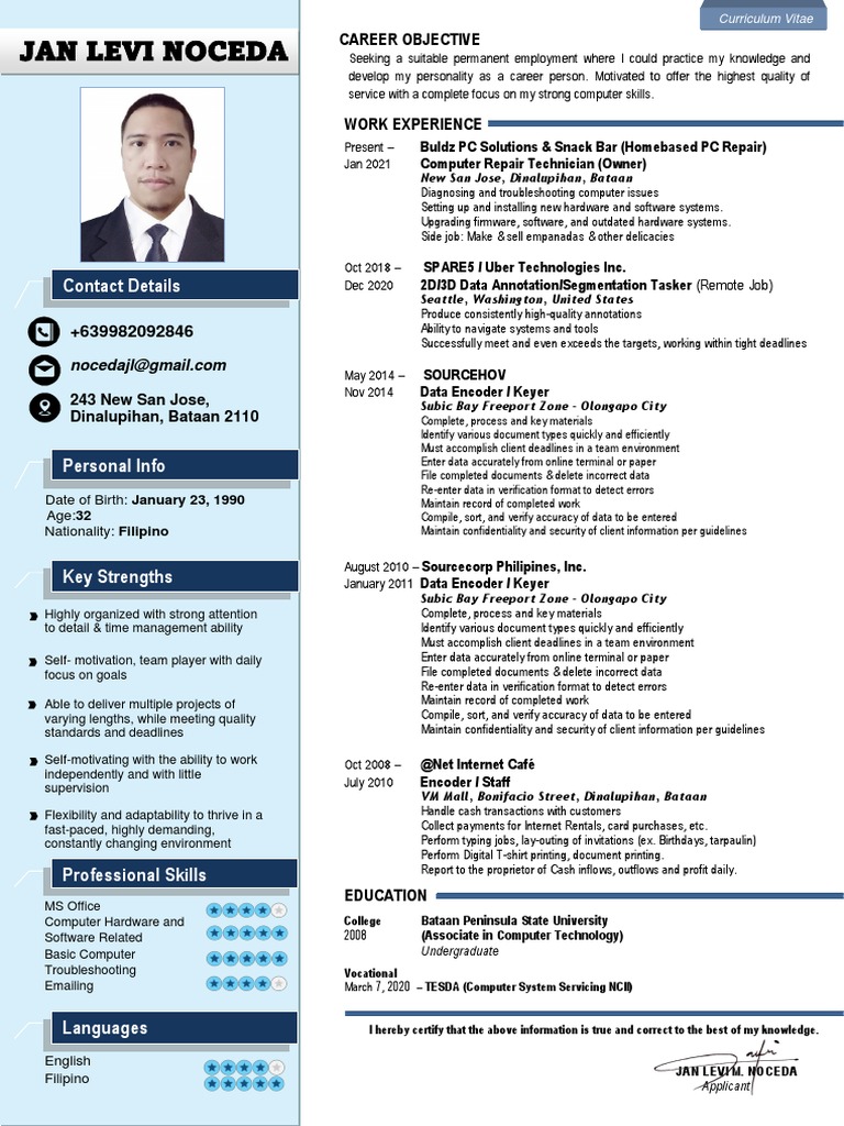 JAN-LEVI-NOCEDA-Curriculum-Vitae (2) | PDF