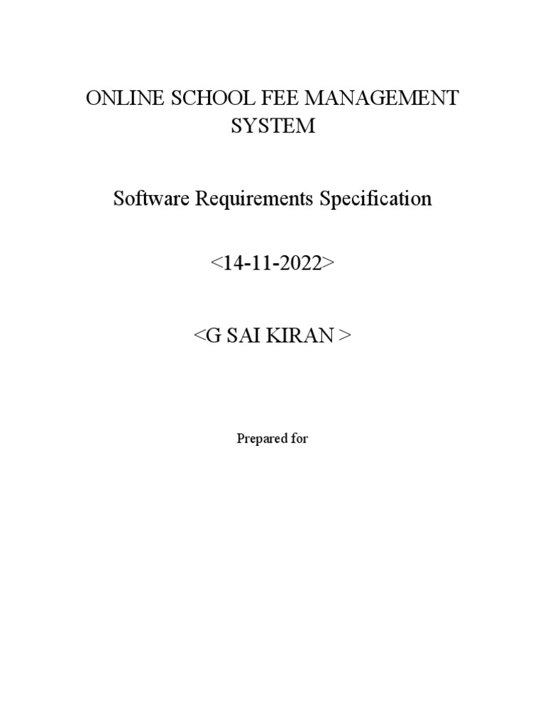 Sample SRS Template1 | PDF