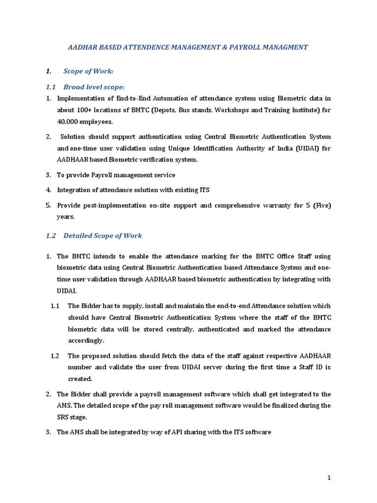 Adhar Based Attendence Management System | PDF | Biometrics | Fingerprint