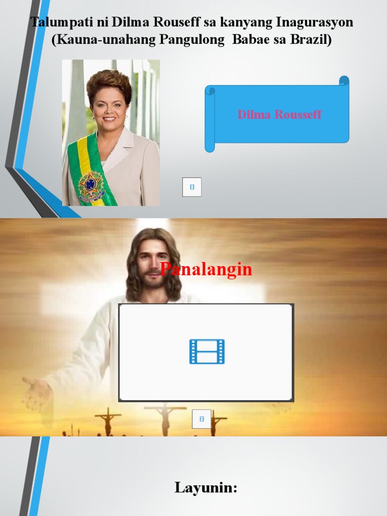 Talumpati Ni Dilma Rouseff Sa Kanyang Inagurasyon Powerpoint COT | PDF