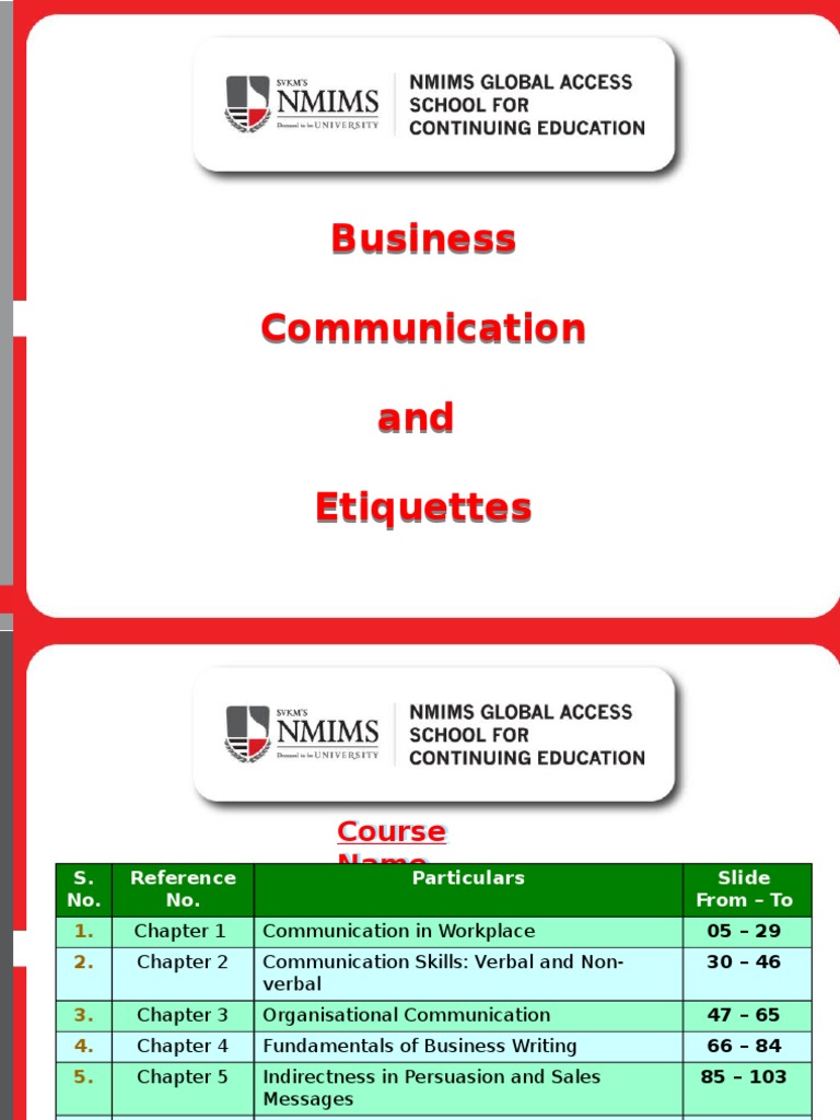 Nmims | Download Free PDF | Communication | Nonverbal Communication