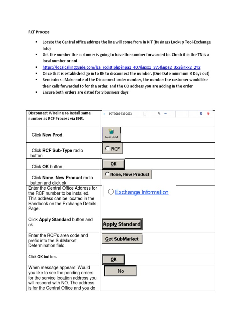 RCF Process Training Guide | PDF
