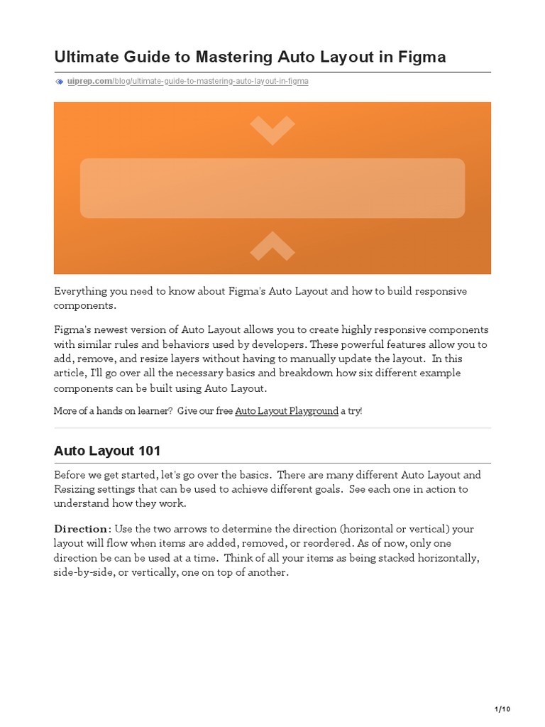 Master Auto Layout in Figma | PDF