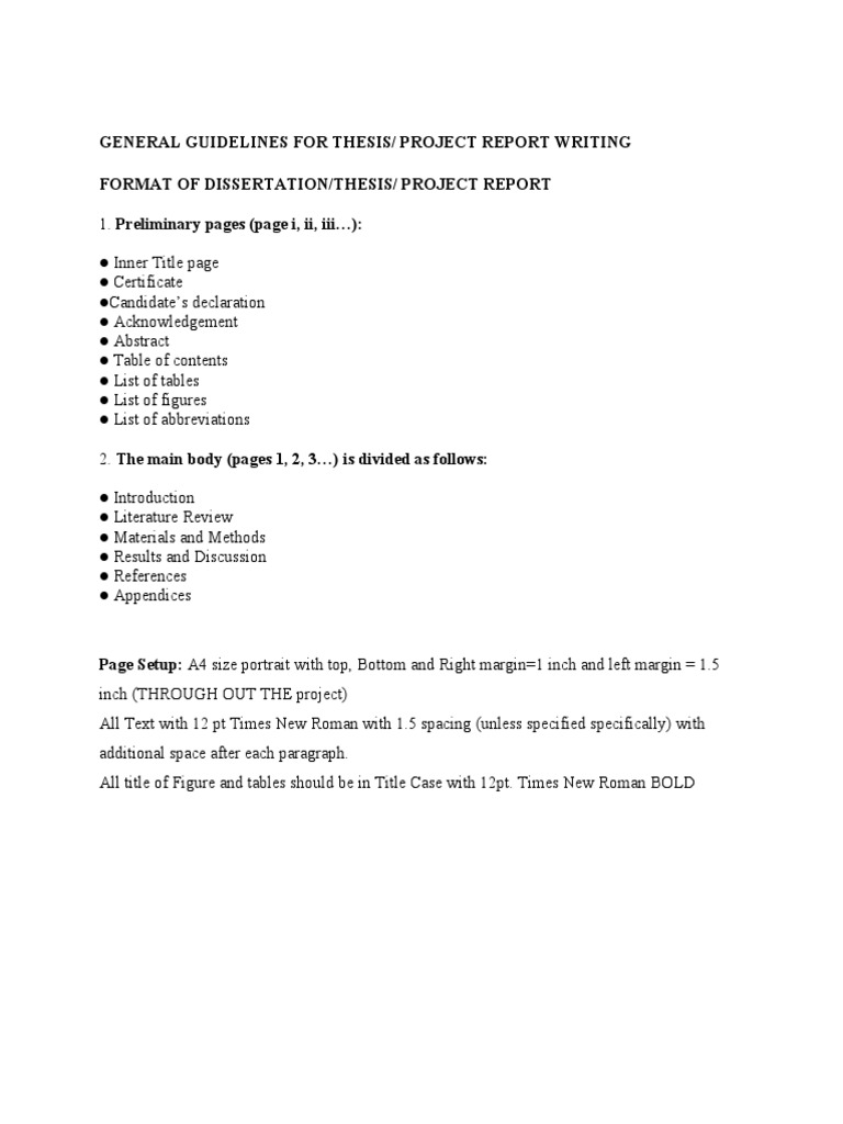 Project Report format-CE | PDF