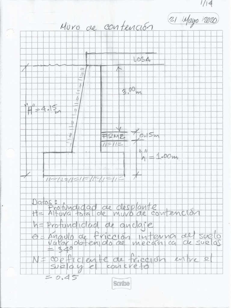 Muro de Contencion | PDF