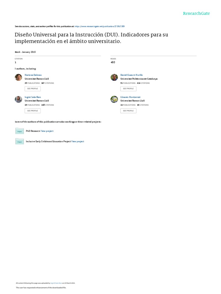 Diseño Universal para La Instrucción (DUI) | PDF | Método de enseñanza ...