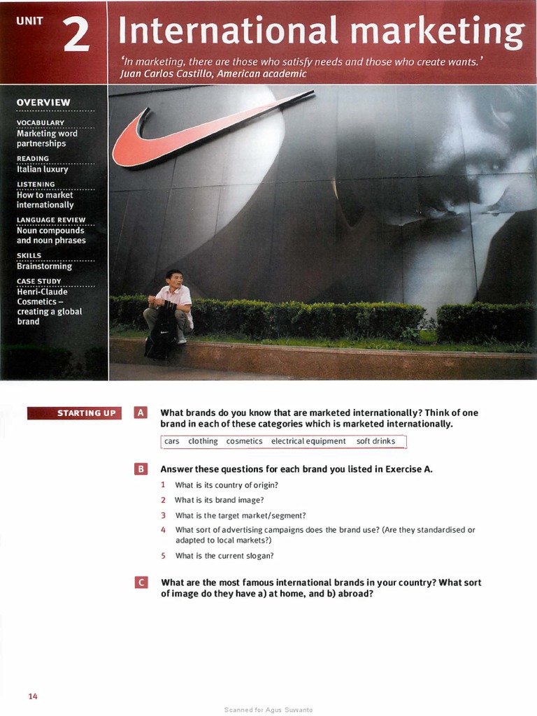 International Marketing - Unit 2 | PDF | Brand | Noun