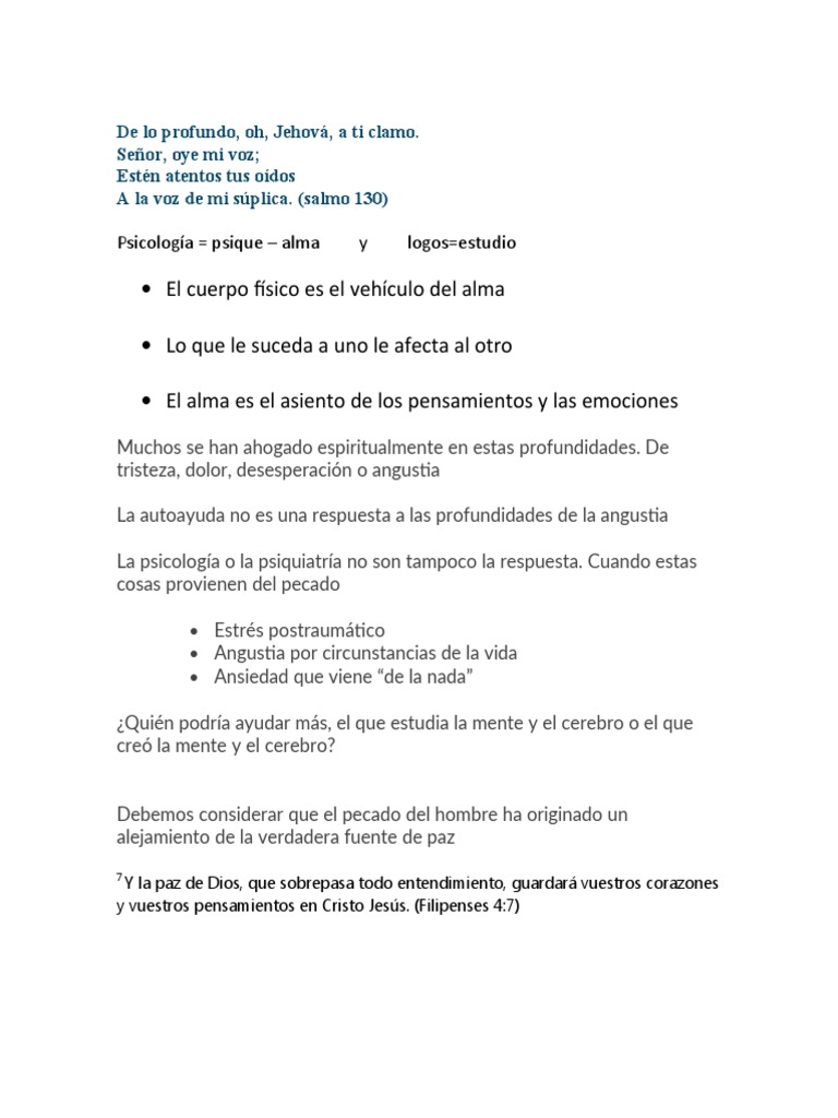 De Lo Profundo | PDF