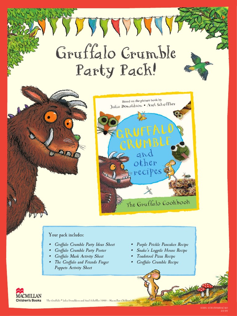 GruffaloCrumblePartyPack v4 | PDF | Food And Drink Preparation | Cuisine
