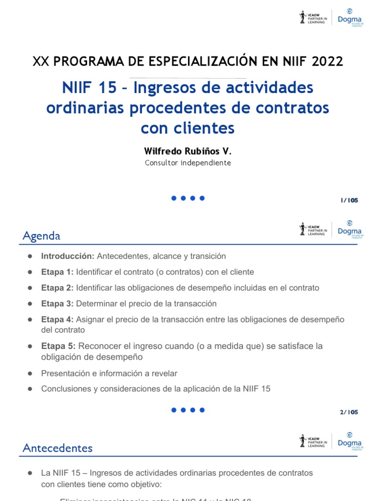 Obligaciones de Desempeño en NIIF 15 | PDF