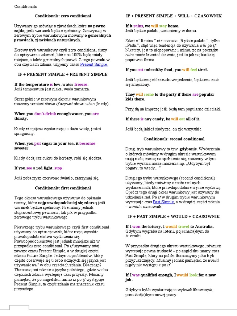 Conditionals | PDF