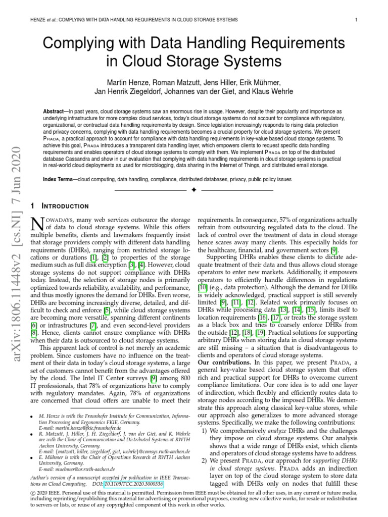Ieee Papers | PDF | Cloud Computing | Load Balancing (Computing)