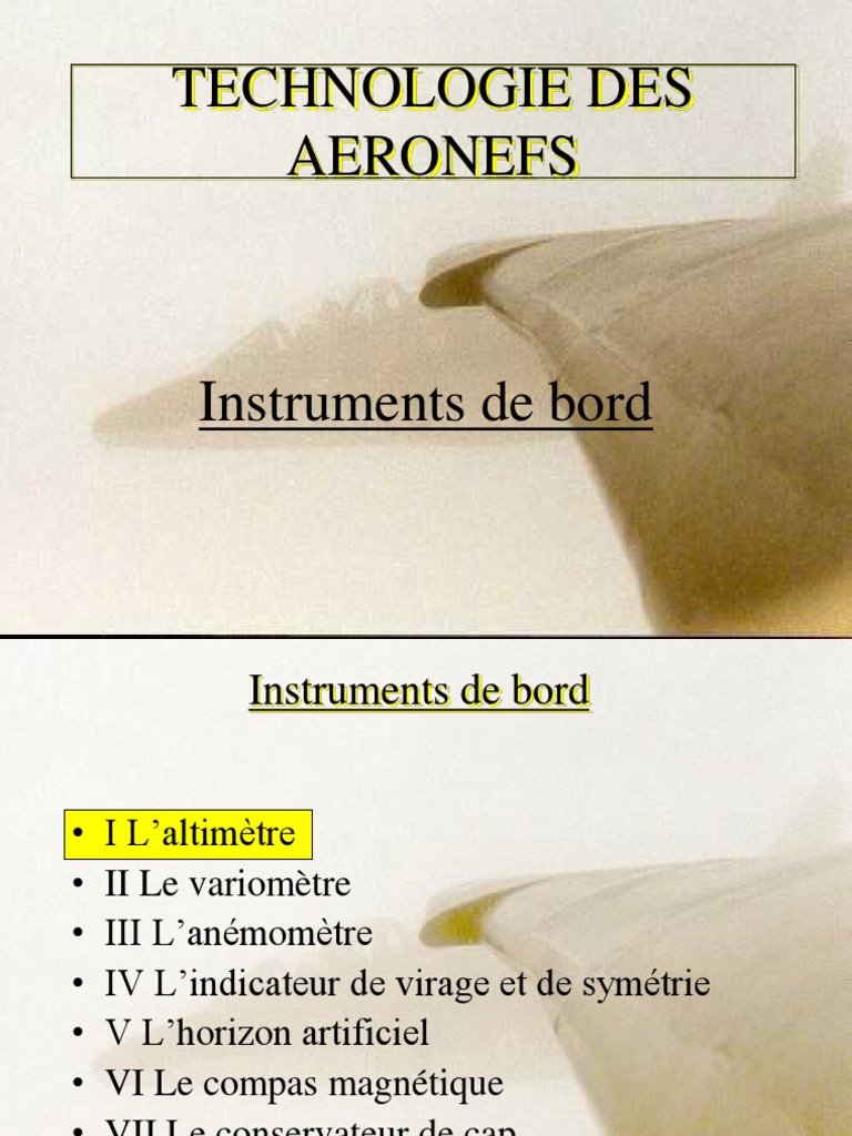 Instruments de Bord - Original | PDF