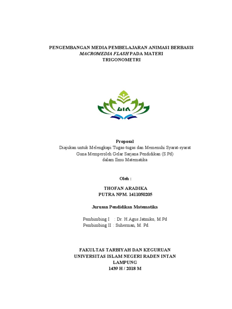 Contoh Proposal Fix Penggunaan Media Pembelajaran Interaktif | PDF