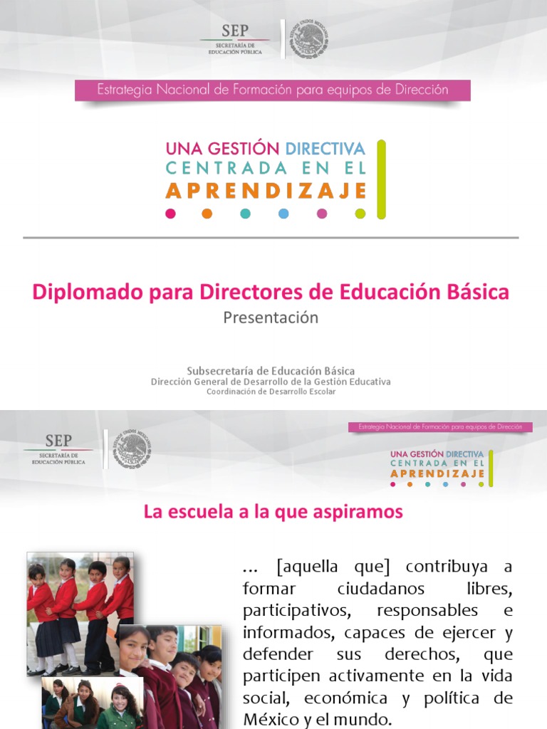 Una Gestión Directiva | PDF | Educación primaria | Liderazgo