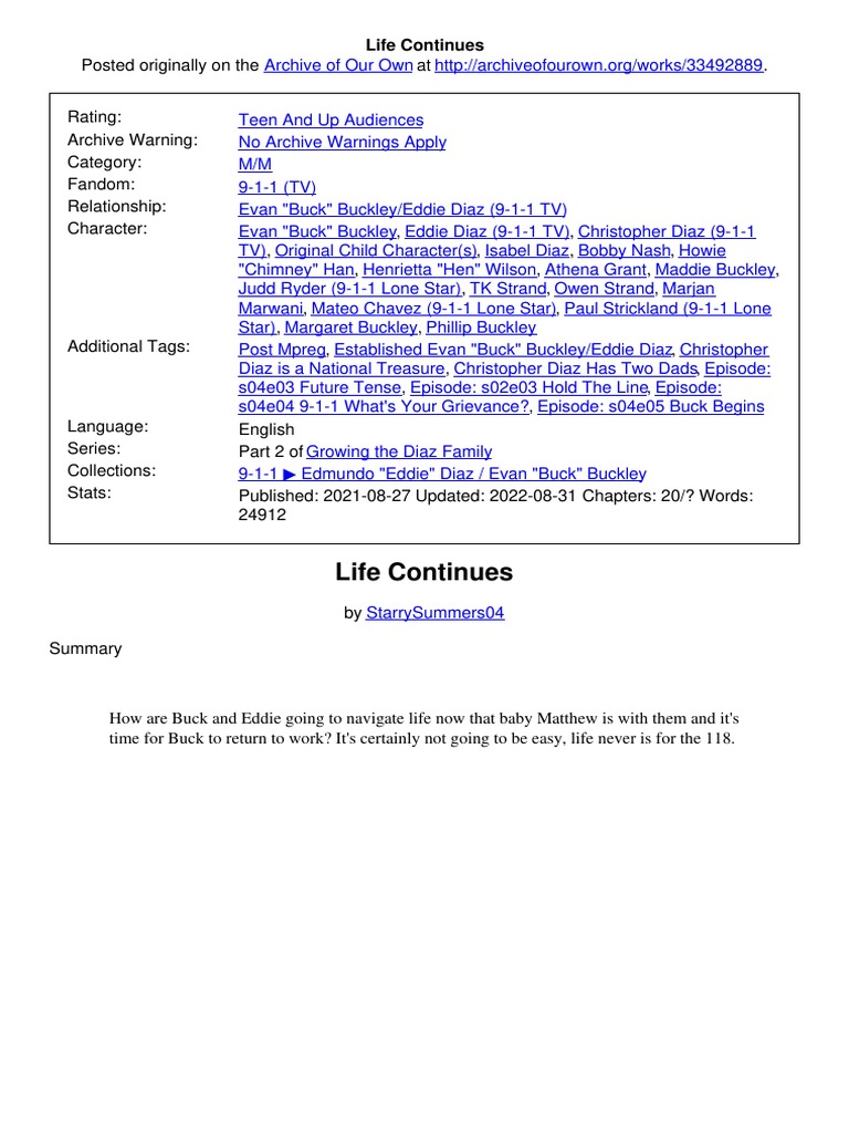 Life Continues | PDF