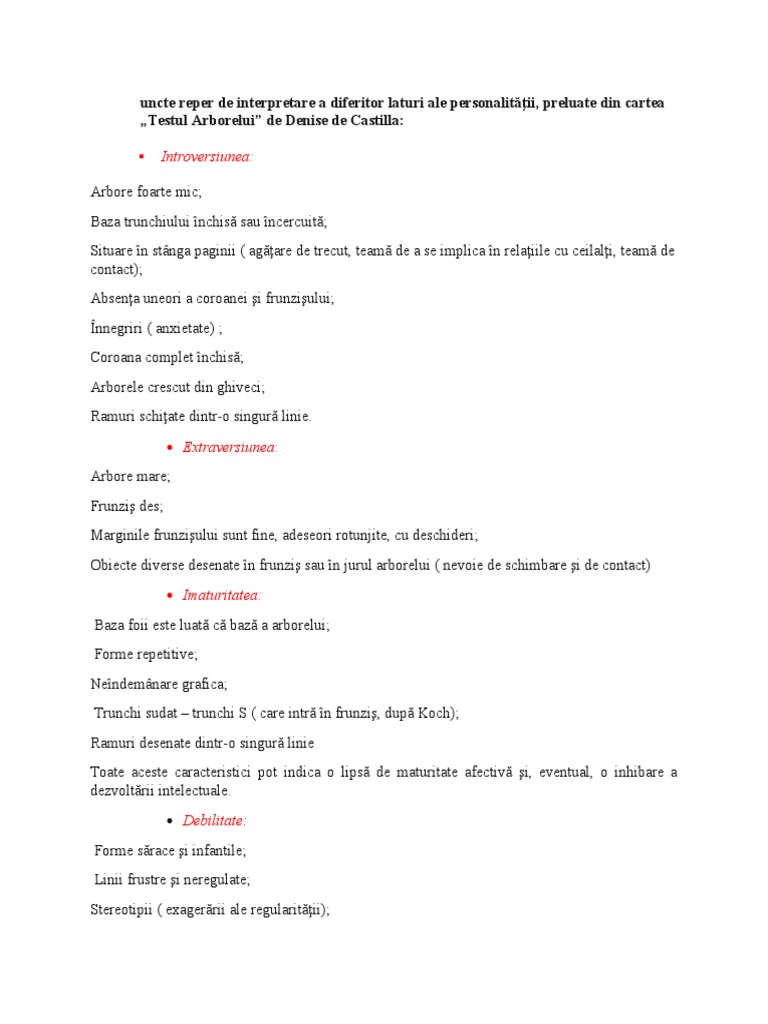 Testul Arborelui | PDF