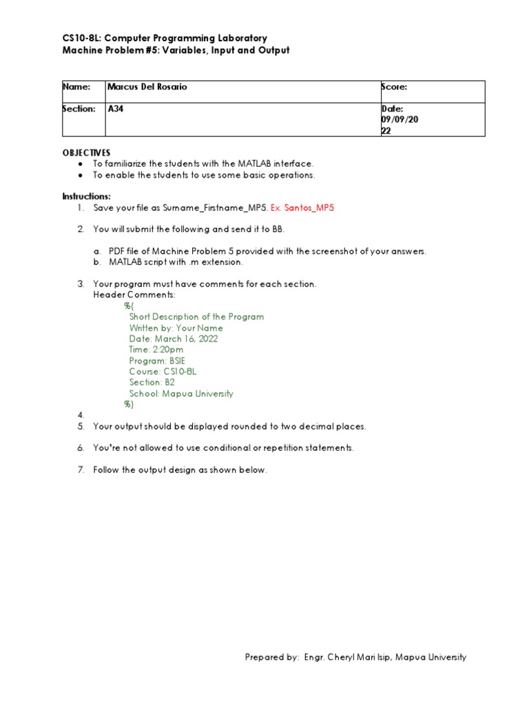 Calculating Compound Interest: A MATLAB Program for Computing Final Amount with Variable Input ...