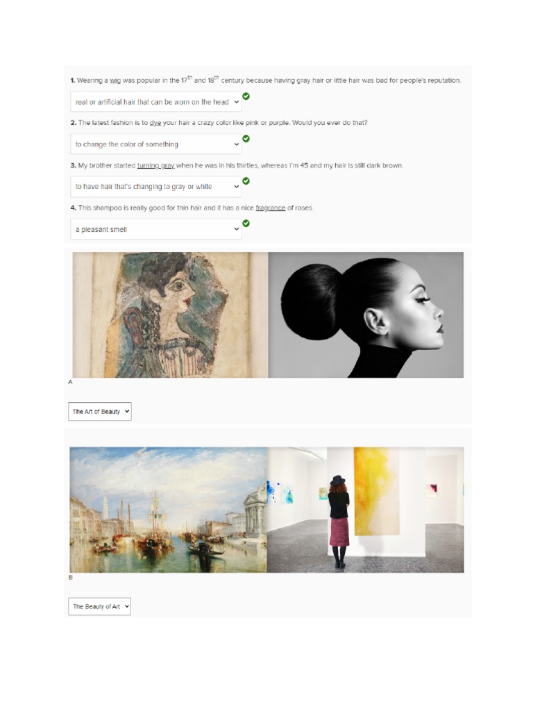 Writing - The Art of Beuty, The Beauty of Art | PDF