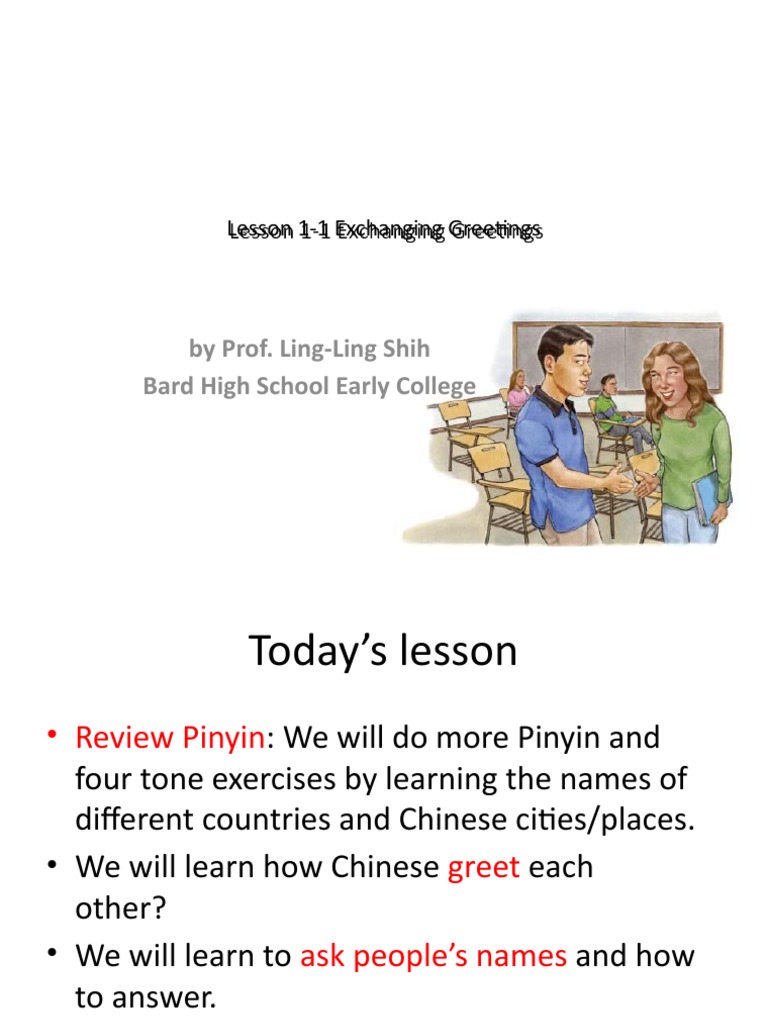 For Lesson 1 Dialogue 1 | PDF