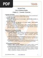 Consumer Protection Class 12 BST Notes | PDF
