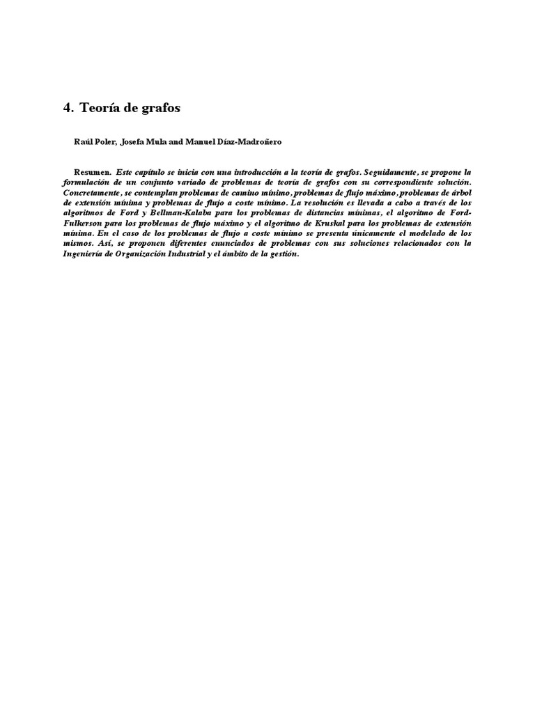 Ejercicios Resueltos Teoria de Grafos | PDF | Teoría de grafos ... Ejercicios Resueltos Teoria de Grafos | PDF | Teoría de grafos ...