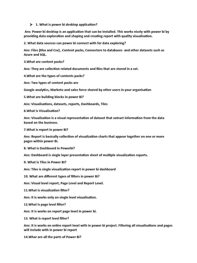 Power Bi Notes | PDF Power Bi Notes | PDF