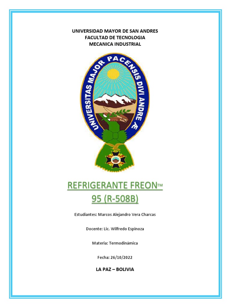 R508B PDF | PDF | Clorofluorocarbono | Química