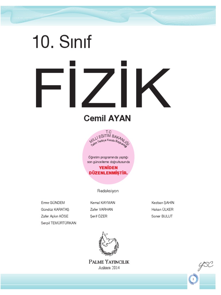 Palme 10.Sınıf Konu Anlatımlı Fizik | PDF