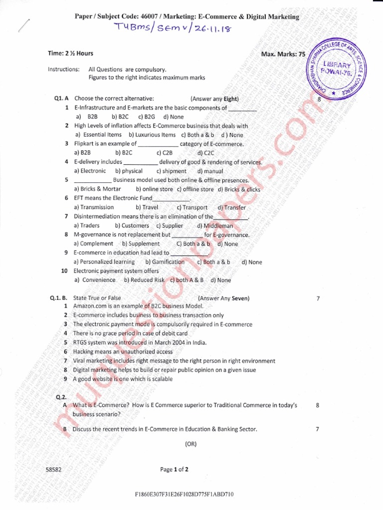 Tybms Sem5 Ecdm Nov18 | PDF