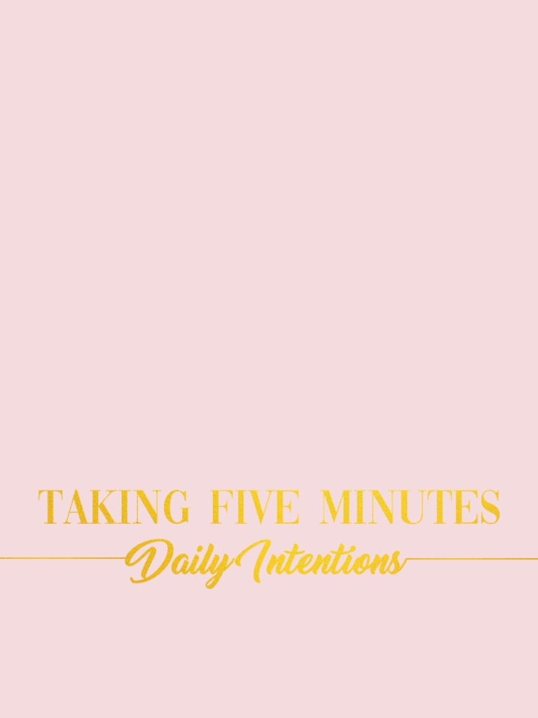 Daily Intentions | PDF