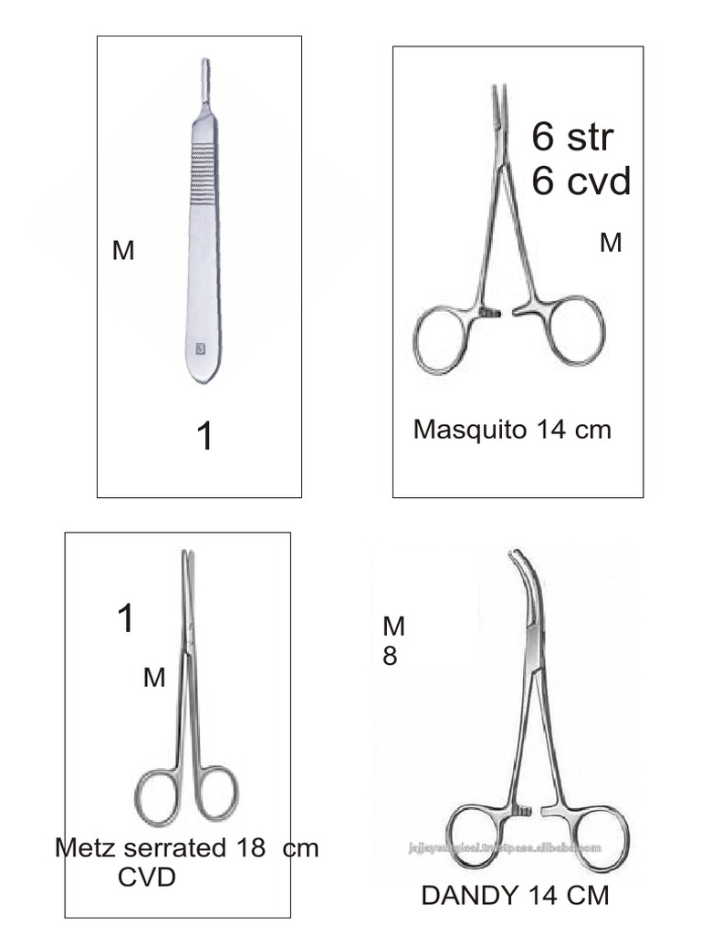 Craniotomy Instruments List | PDF | Surgery | Tools