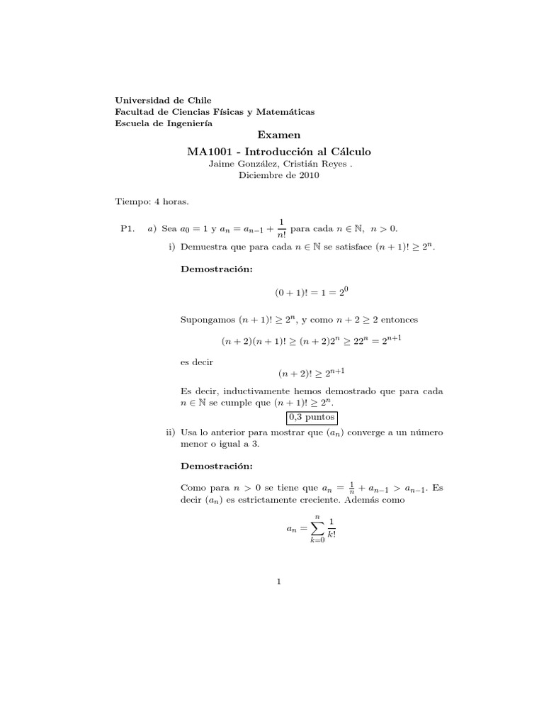 Pauta Ex Ma1001 2010-2 | PDF | Análisis | Geometría