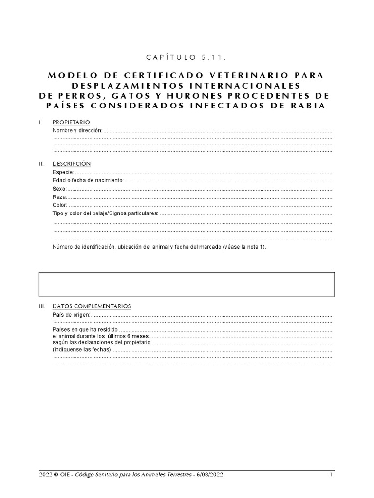 Chapitre Certif Rabies | PDF | Rabia | Salud pública