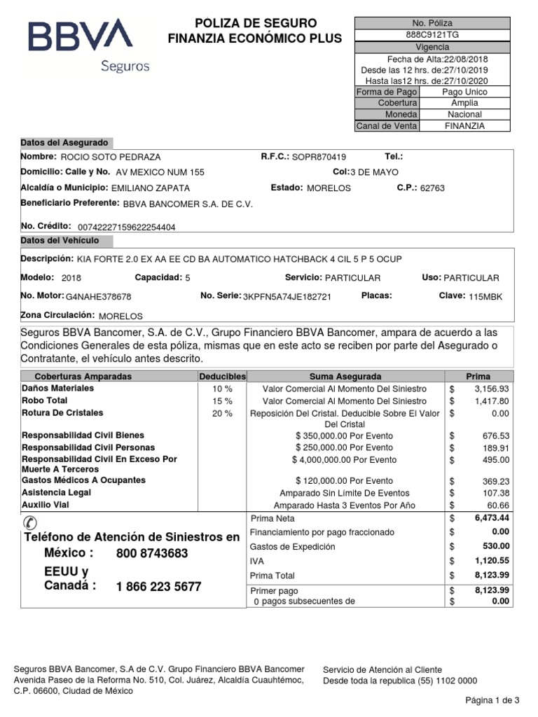 Poliza | PDF | Póliza de seguros | Seguro