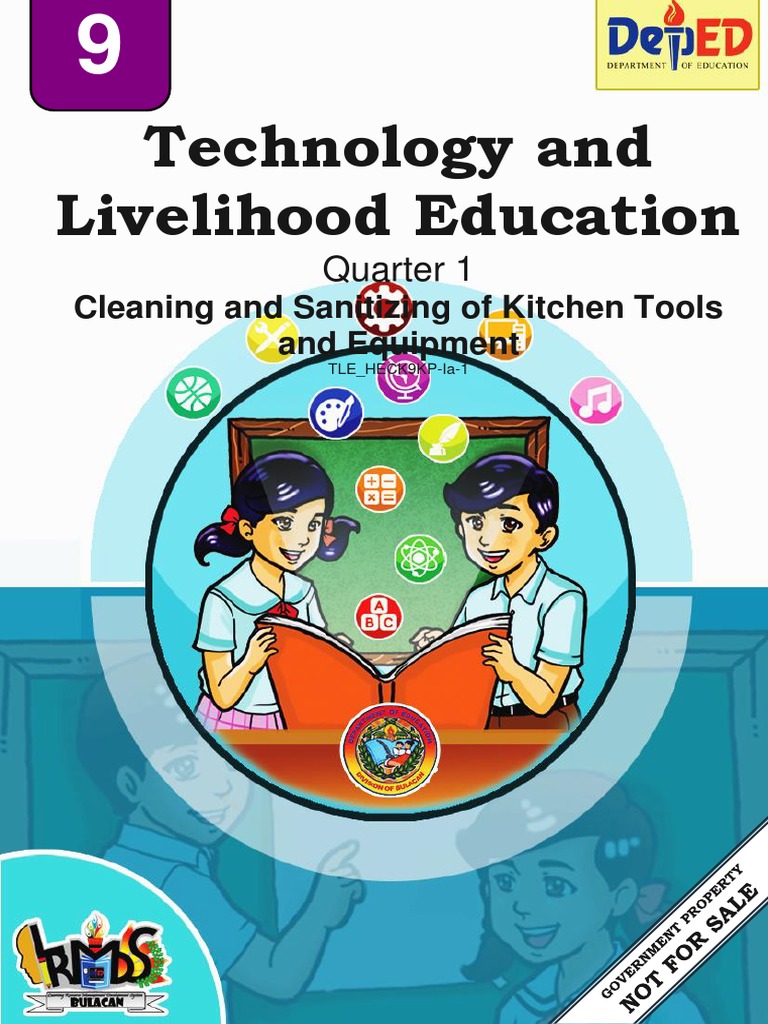COOKERY Cleaning and Sanitizing of Kitchen Tolls and Equipment - HE 9 ...